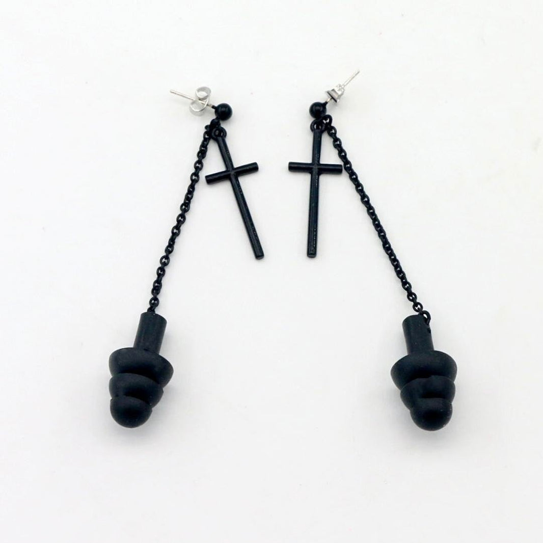 Earplug Earrings - Ear plug jewelry for raves, concert, and more ...