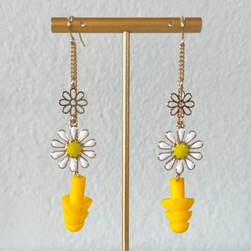 Earplug Earrings - Ear plug jewelry for raves, concert, and more ...
